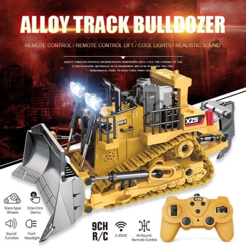 Promo Buldoser Remote Control Crawler 9 Channel RC Bulldozer Diskon 23% ...