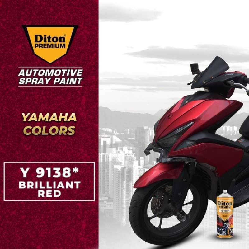 Jual Cat Semprot DITON PREMIUM Yamaha Colors - Brilliant Red Y 9138* di ...