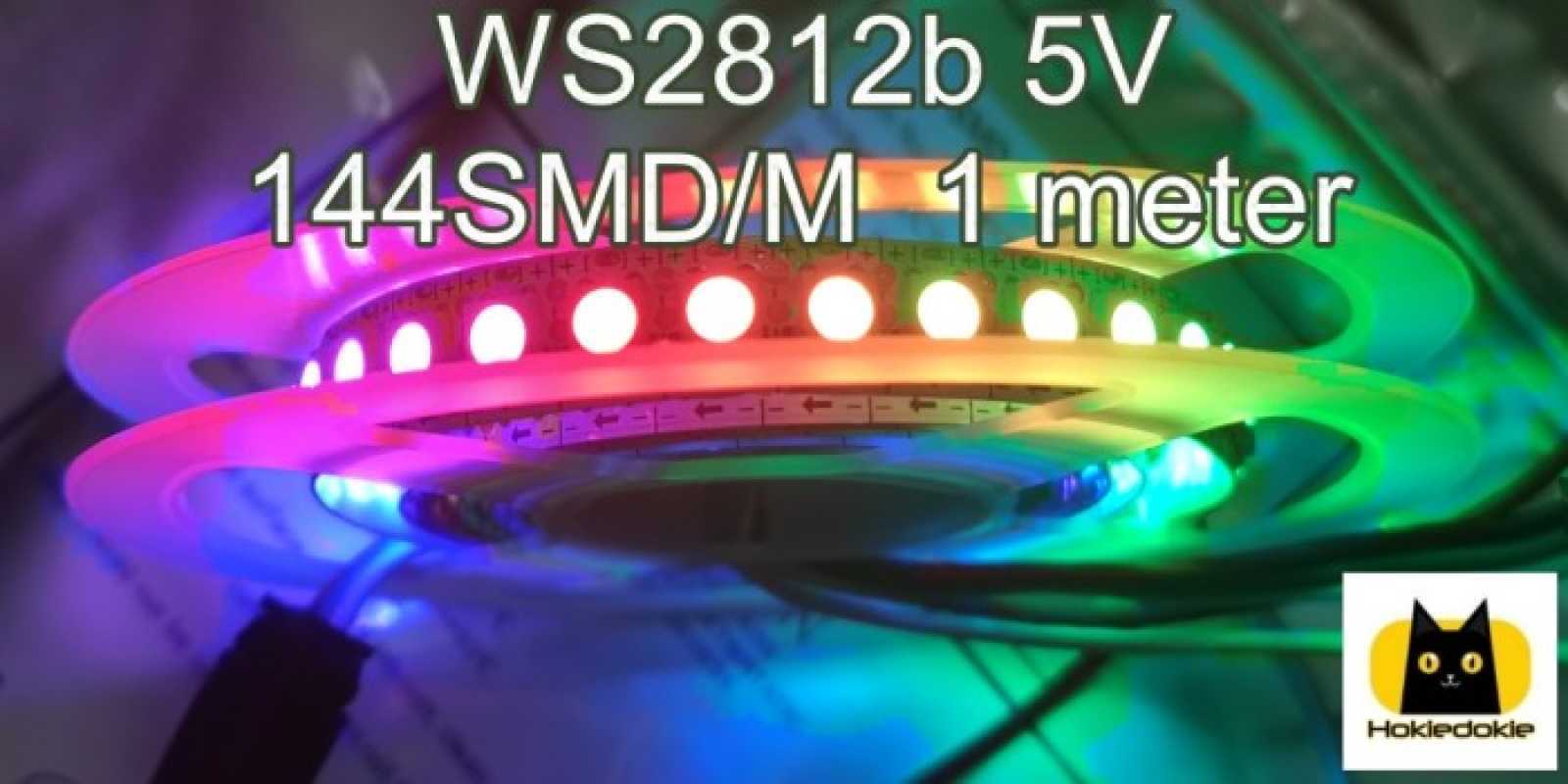 Promo LED STRIP WS2812B WS2812 5V 1M 144 PIKSEL 144SMD/M ADDRESSABLE ...