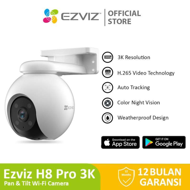 Jual Ezviz H8 Pro 5MP 3K Wifi IP Cam Smart CCTV Outdoor Pan, Tilt ...
