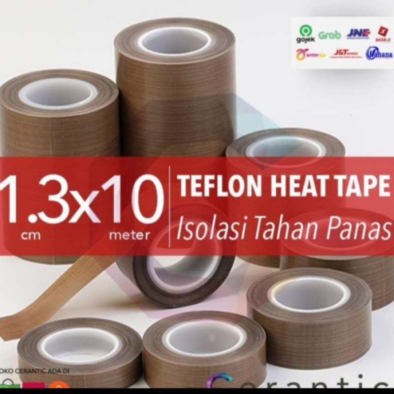 Promo Teflon tape 48 mm x 10 mtr,isolasi tahan panas Diskon 23% di Seller Kartizy Store ...