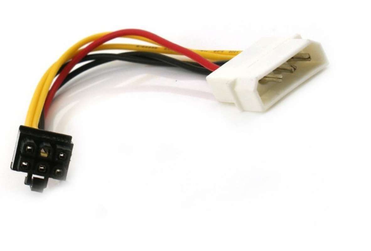 Jual Kabel Power Molex / Ide 4 Pin To 6 Pin Pcie Power Vga / 4pin 6pin ...