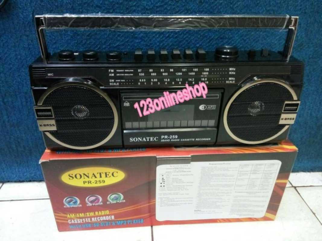 Promo Mini Compo SONATEC Kaset USB SD RADIO 3 Band Diskon 23% di Seller ...