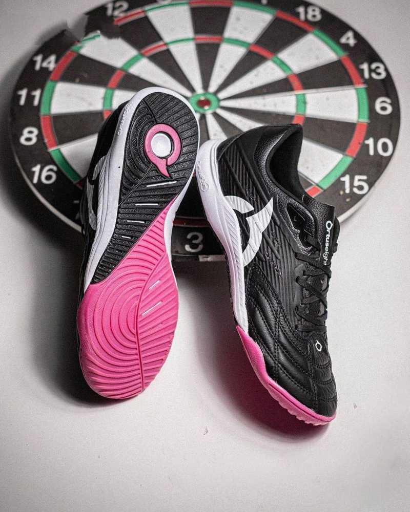 Promo ortuseight catalyst vision v4 in k lea black purple sepatu futsal ...