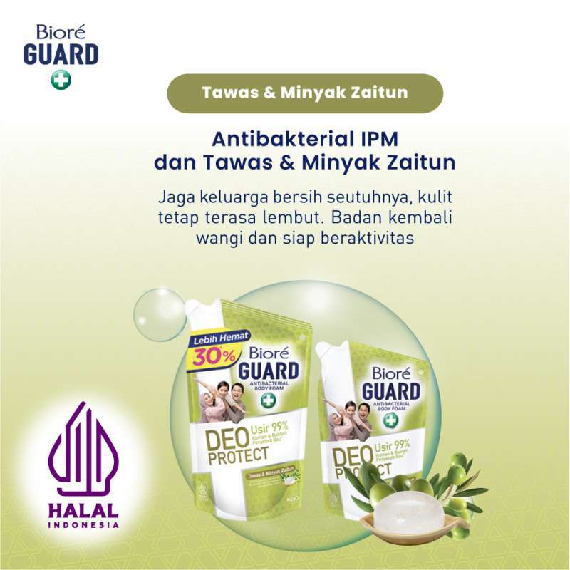 Promo Biore Guard Body Deo Protect Tawas & Minyak Zaitun Foam ...