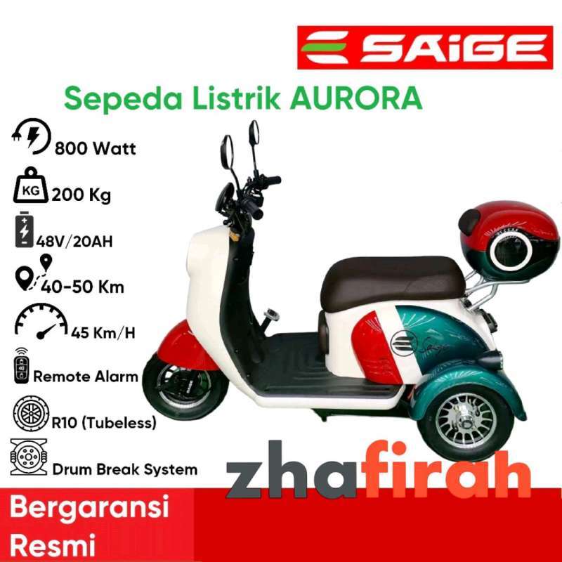 Jual Saige Sepeda Listrik Roda 3 Auorra Italy Di Seller Zha21colections ...