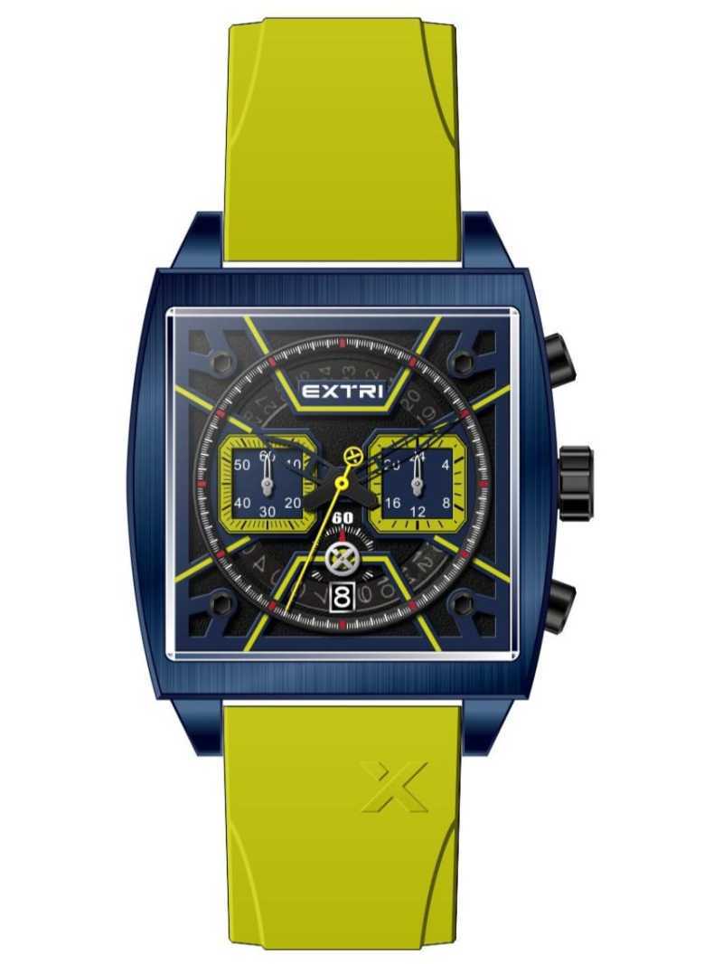 Promo Extri Watch Original Jam Tangan Pria Crono Dan Tanggal Aktif Tali ...