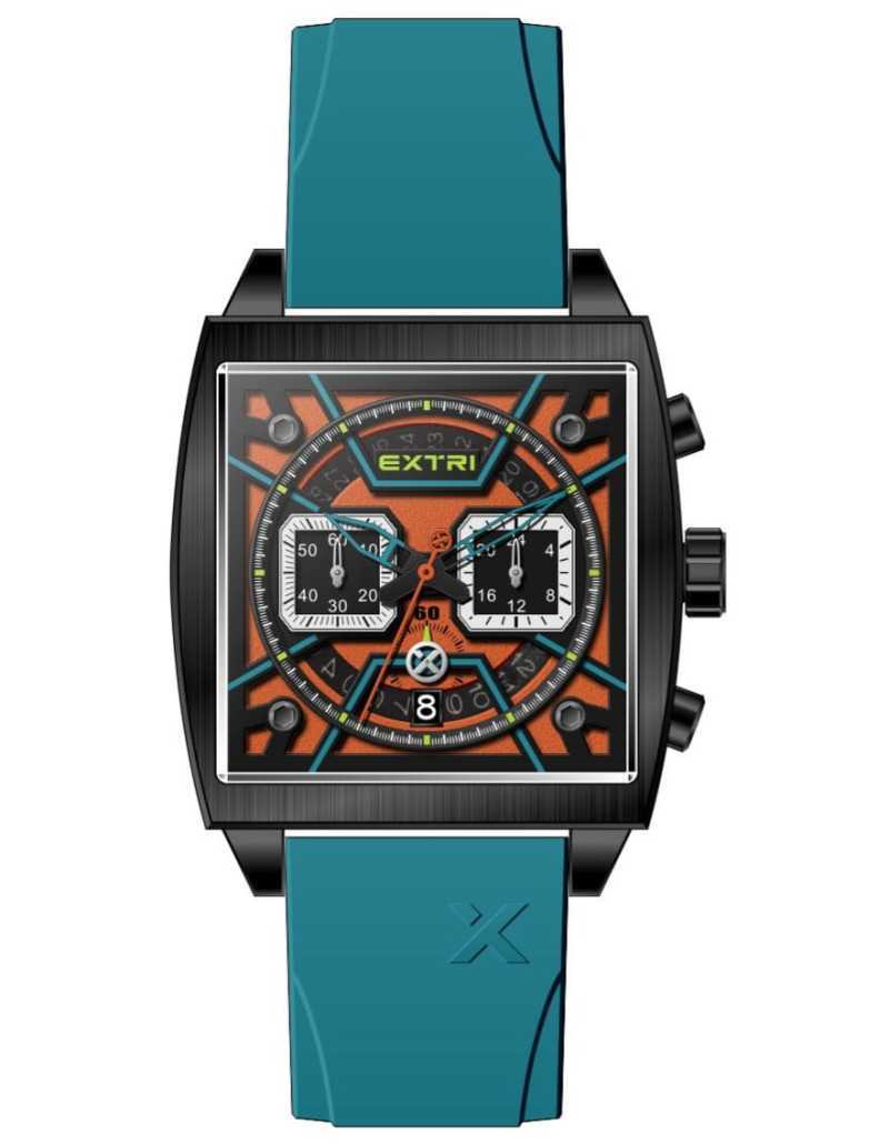 Promo EXTRI Watch Original Jam Tangan Pria Crono dan Tanggal Aktif Tali ...