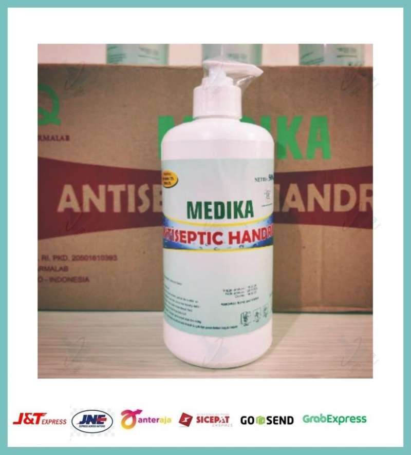 Jual Medika Antiseptic Handrub 500 ML Steril tangan hand sanitizer di ...