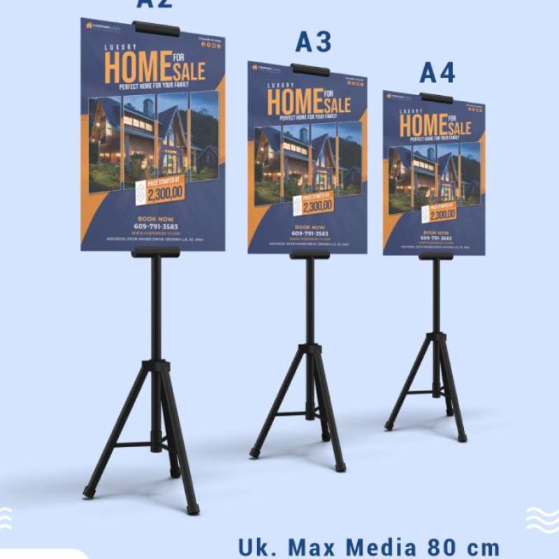 Jual Tripod Stand / Banner Display / Tiang Iklan Barcode Display ...
