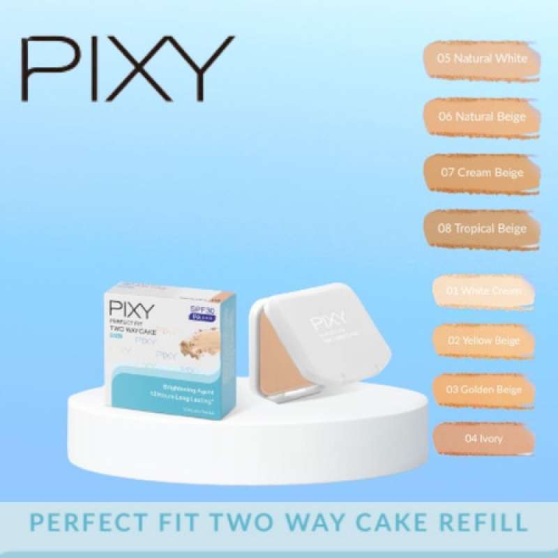 Jual Pixy Perfect Fit Two Way Cake Spf30 Pa+++ Kaca || Refill - Refil ...