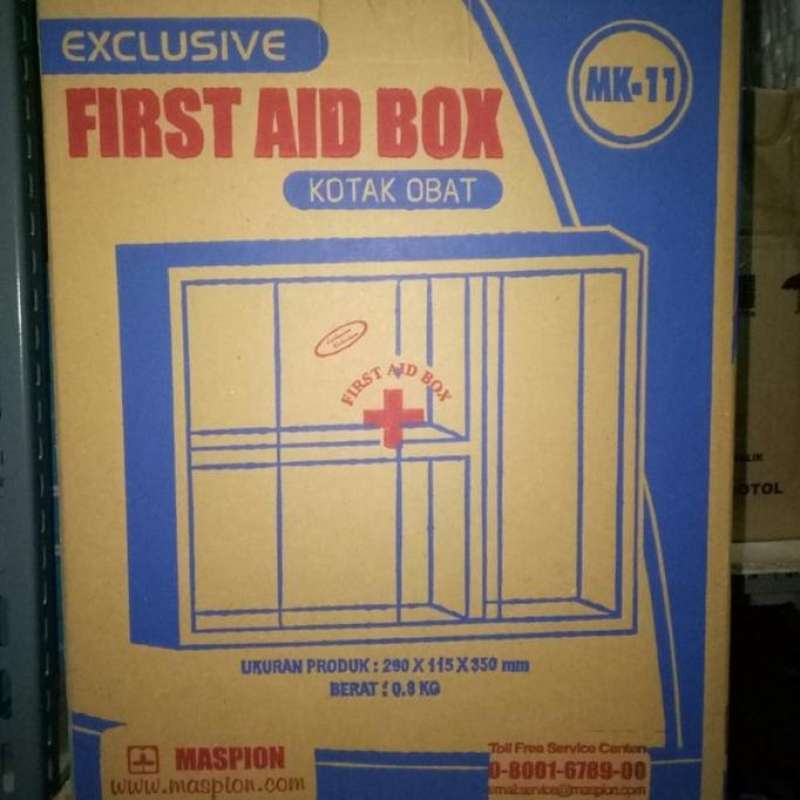 Promo Kotak Obat P3k Maspion Mk 11 Lemari Dinding Mk11 First Aid Box ...