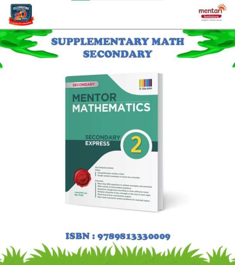 Promo Mentor Maths Secondary Express Book | Buku Latihan Matematika SMP ...