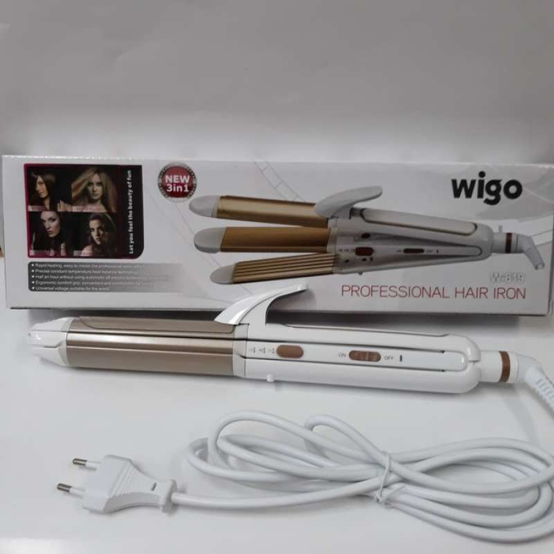 Promo Catok Rambut 3 In 1 Wigo W-819 (catok, Keriting, Ikal) Diskon 23% ...