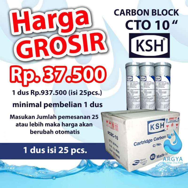 Promo Cto Ksh / Karbon Blok Ksh /carbon Block Ksh 10 Taiwan Diskon 2% ...