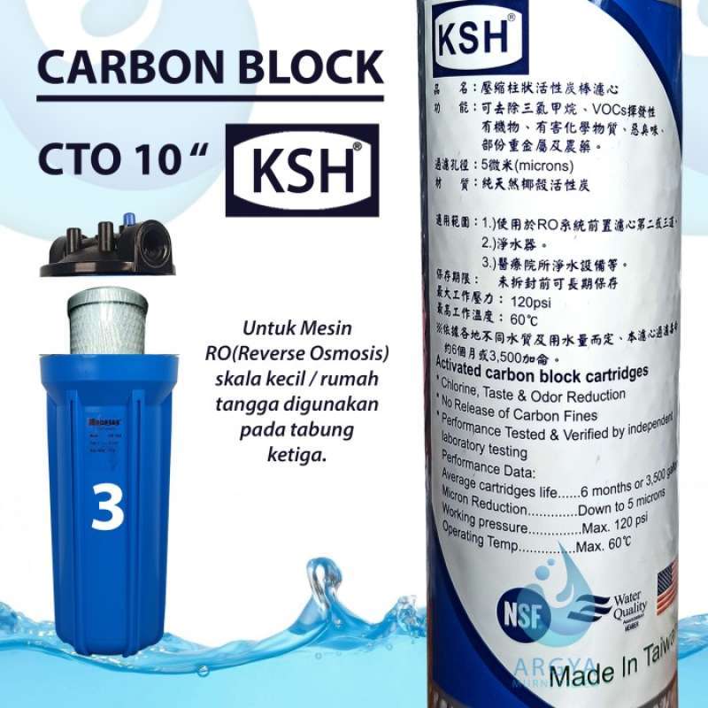 Promo Cto Ksh / Karbon Blok Ksh /carbon Block Ksh 10 Taiwan Diskon 2% ...
