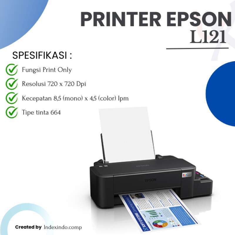 Promo Epson Ecotank L121 Printer Ink Tank - Print Only A4 Diskon 6% Di ...
