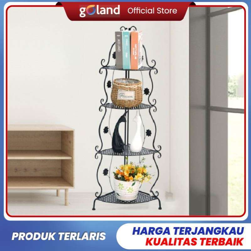 Promo Goland Rak Sudut Kamar Mandi Multifungsi 4 Tingkat Rak ...