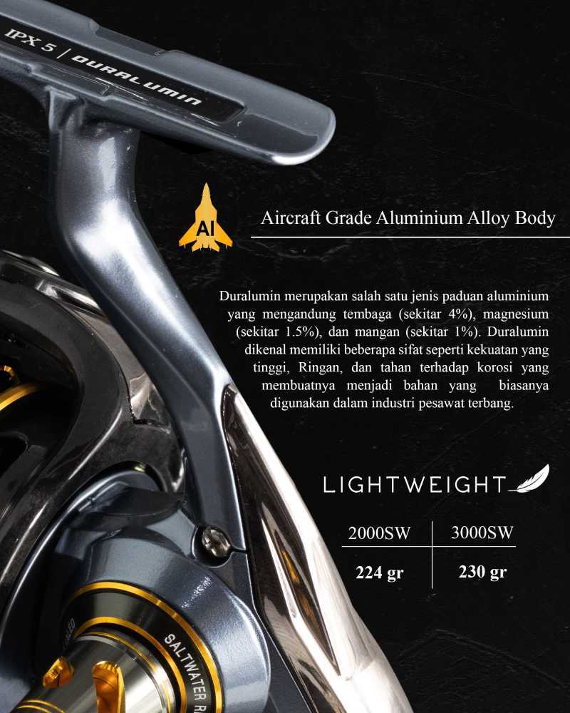 Promo Reel Pancing Daido Spectre Hs Sw 8 Bearing Alumunium Spool Dan ...