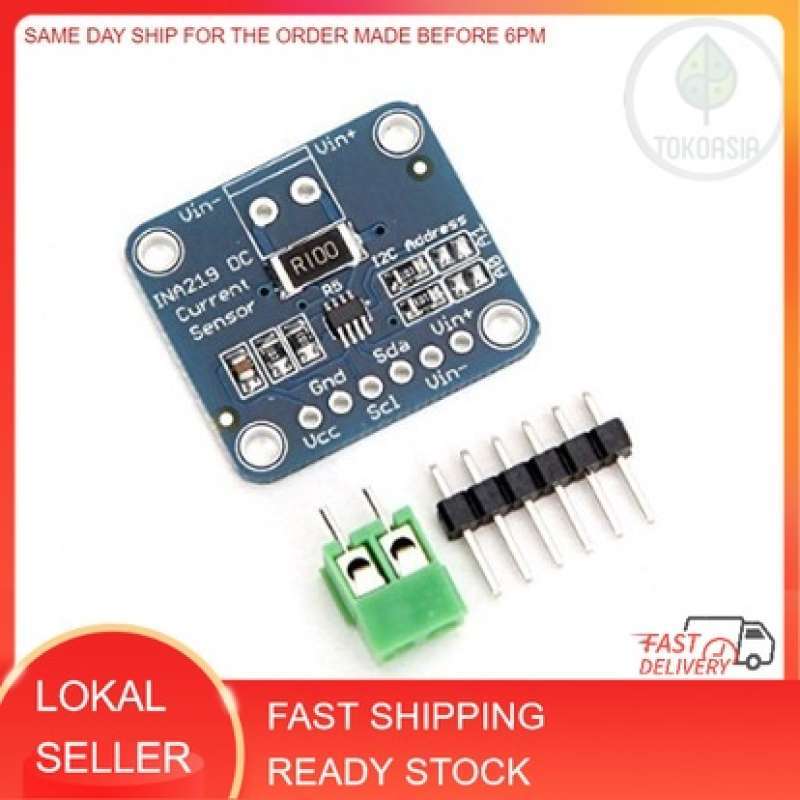 Jual CJMCU-219 INA219 I2C Bi-directional Current / Power Monitor Sensor ...