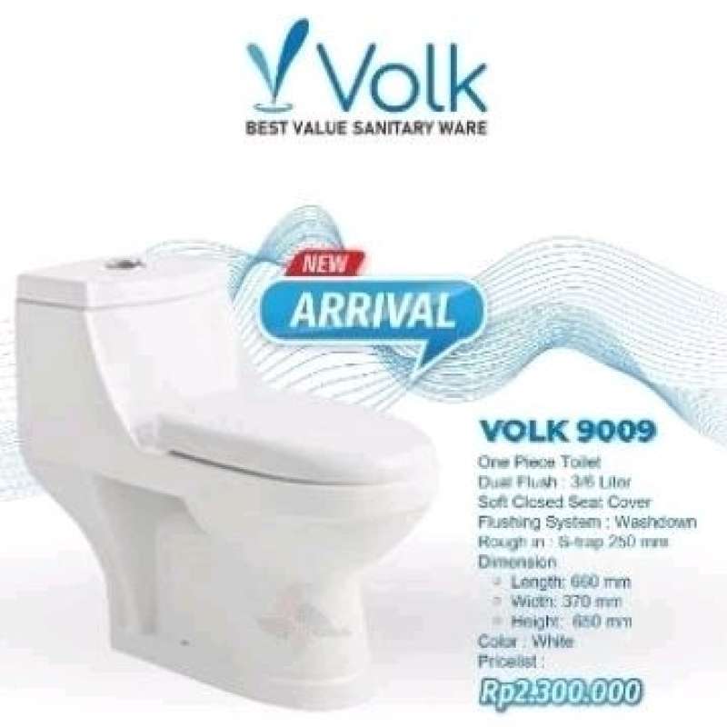 Jual Kloset Monoblok Volk 9009 bonus jet shower standart di Seller ...