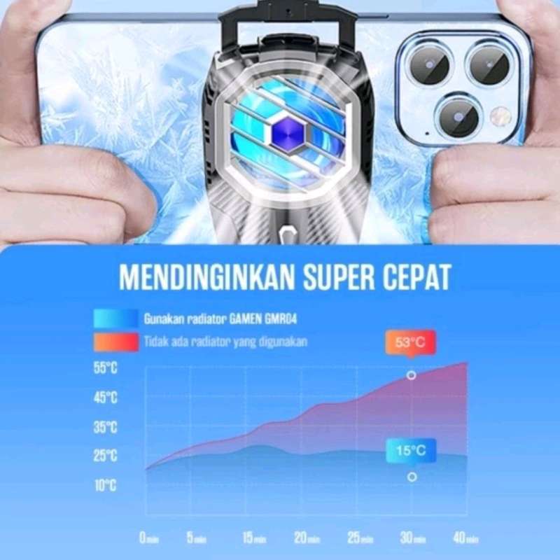 Jual Gamen GMR05 Fan Cooler Radiator Pendingin HP Cooling Fan Gaming di ...