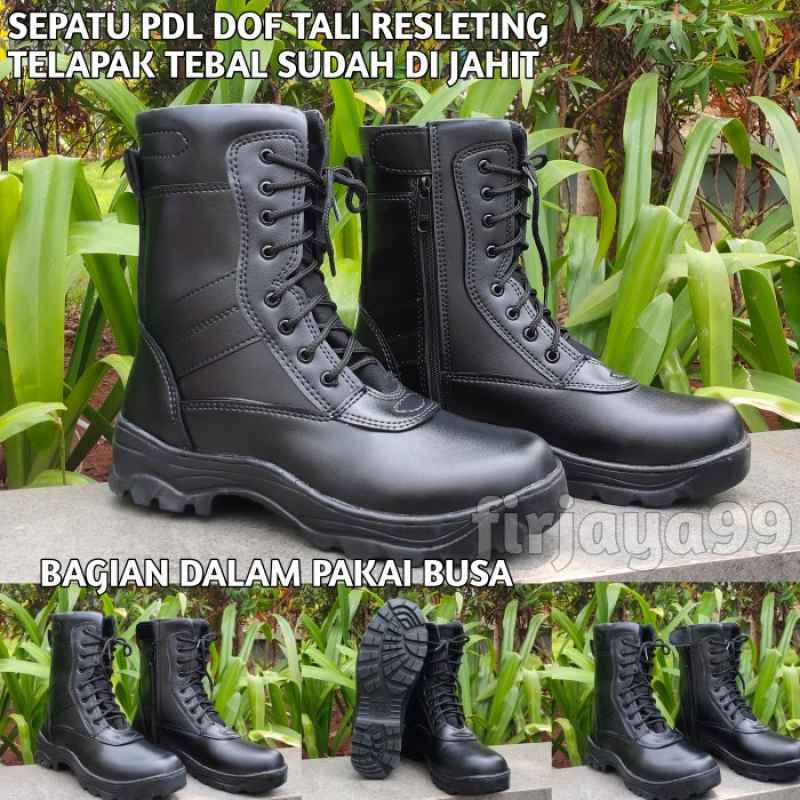 Promo sepatu kulit/sepatu tni ad dof/sepatu satpam/sepatu po Diskon 23% ...