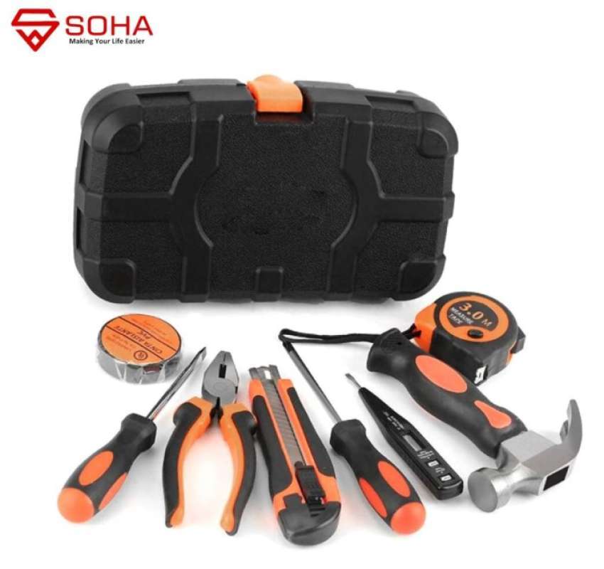 Promo ART-027 9IN1 TOOLKIT ALAT SET PERKAKAS 9 IN 1 TOOLSET TANG PALU ...