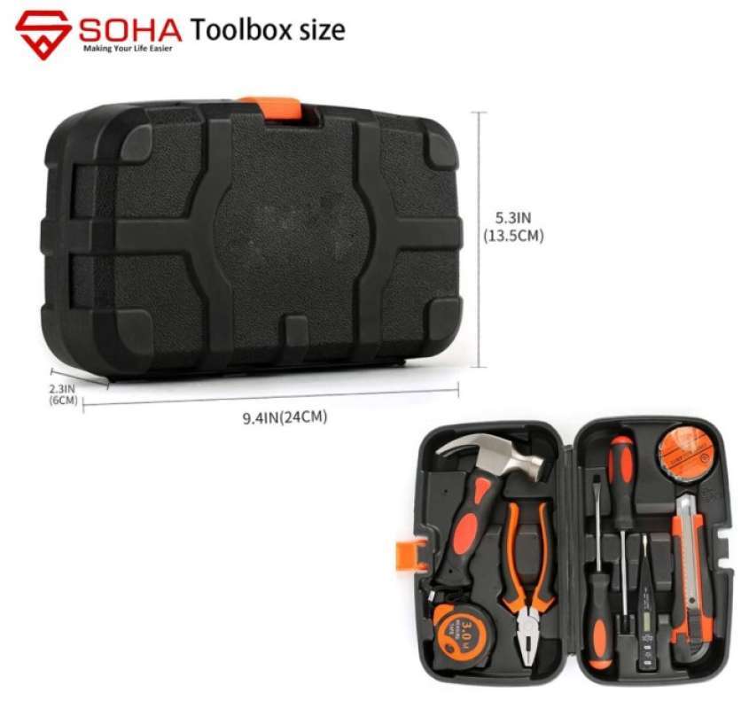 Promo ART-027 9IN1 TOOLKIT ALAT SET PERKAKAS 9 IN 1 TOOLSET TANG PALU OBENG - TOKOSEPULUH10 ...