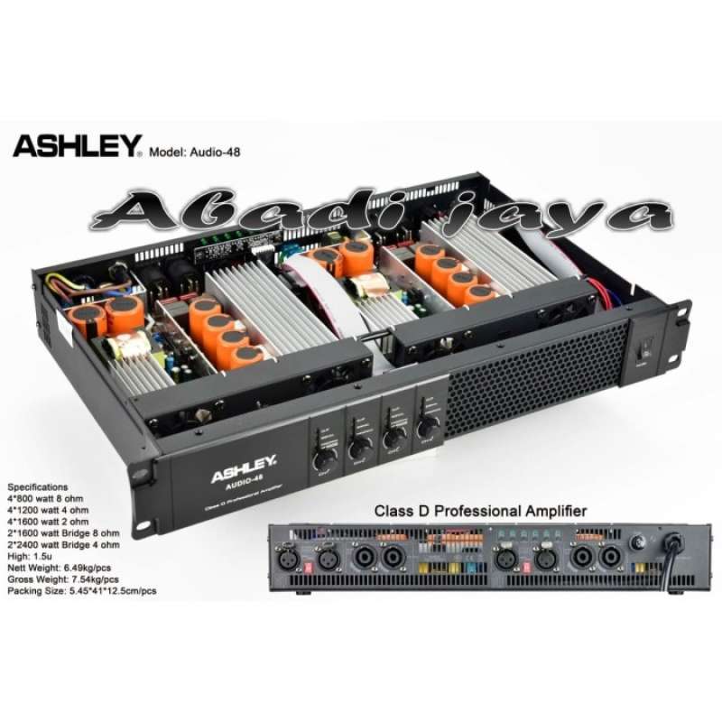 Promo Power Ashley Audio 48 Original Amplifier 4ch Class D Oryginal ...