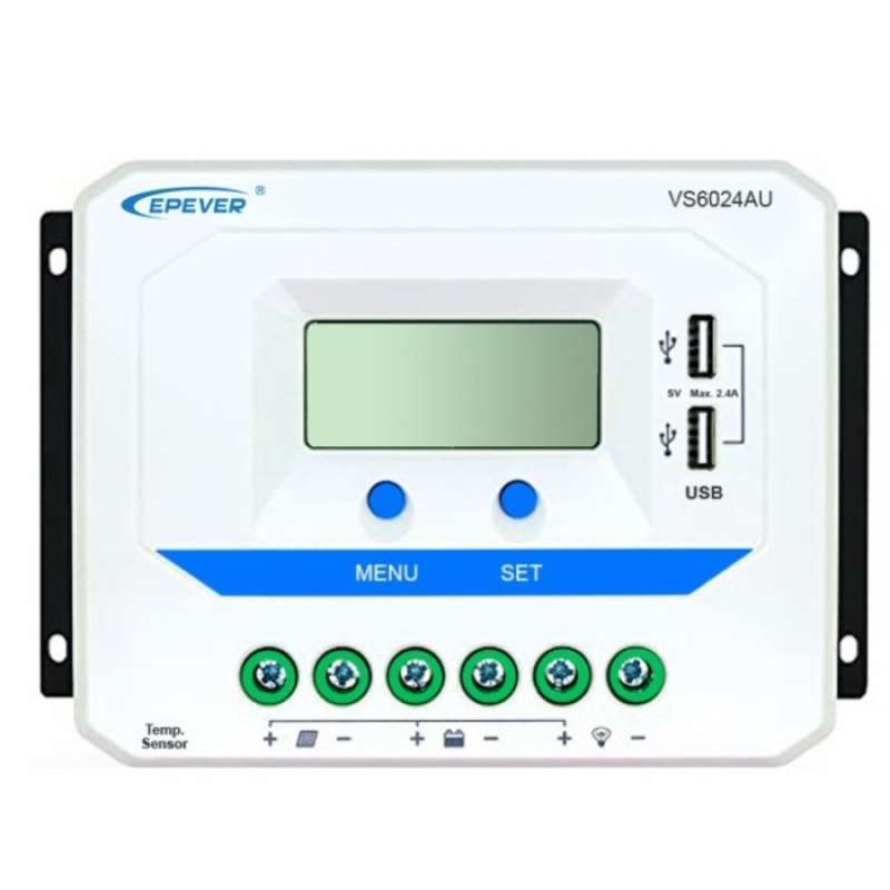 Promo Solar Charge Controler SCC PWM EPEVER VS6024AU PWM 60A 12V/24V ...