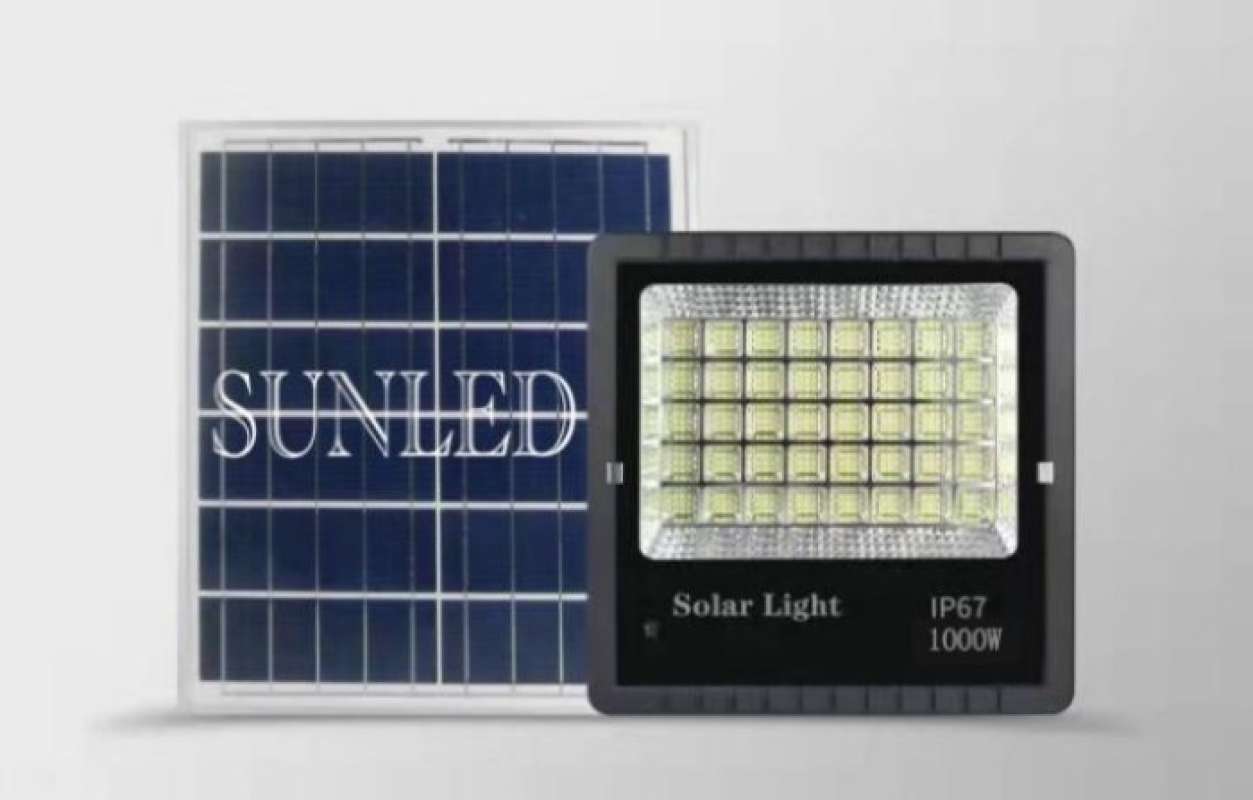 Promo LAMPU LED SOROT 1000W SOLAR CELL PANEL SURYA FLOODLIGHT SUNLED ...