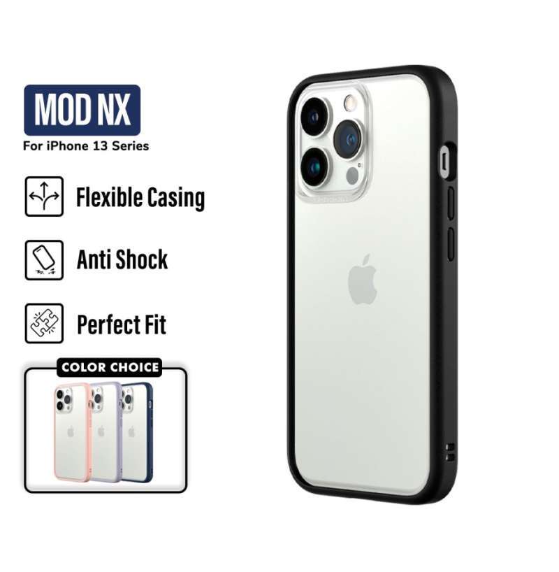 Promo Case iPhone 13 Pro Max 13 Mini Rhinoshield MOD NX Bumper Hybrid ...