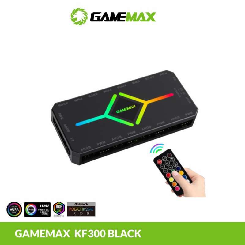 Jual Gamemax KF300 3Fan Casing 12Cm PWM ARGB With Remote Controller di Seller Mantap Baru ...