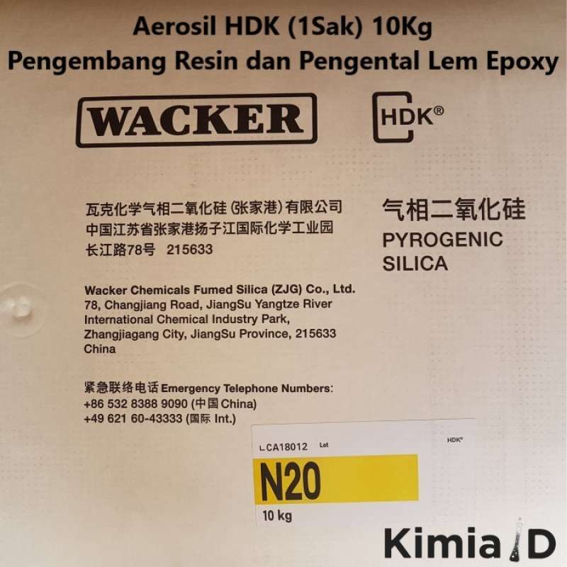 Promo Aerosil HDK 10Kg Wacker HDK Pengental Resin Epoxy Resin Diskon 23 ...