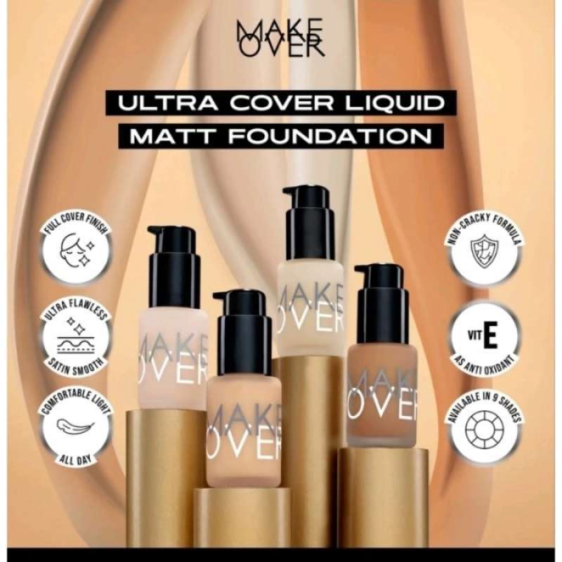 Jual MAKE OVER ULTRA LIQUID MATT FOUNDATION di Seller Alfonso-Kosmetik ...