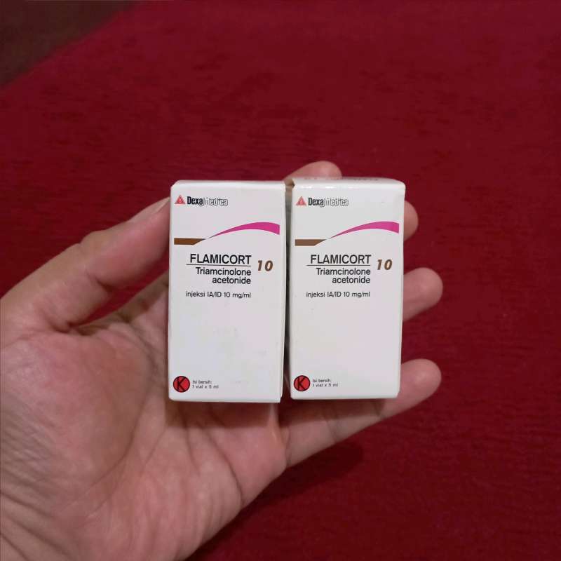 Jual Flamicort 10mg Triamcinolone injeksi / box exp 2025 Ready kak ya ...