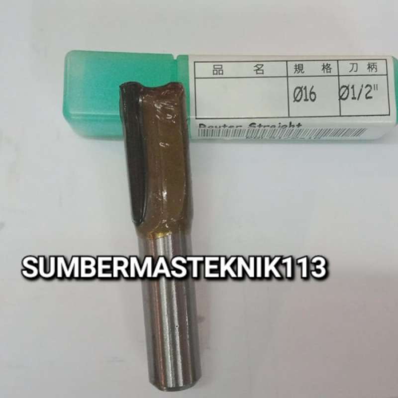 Promo mata profil kayu lurus straight bit 16mm mata router trimer 1 ...