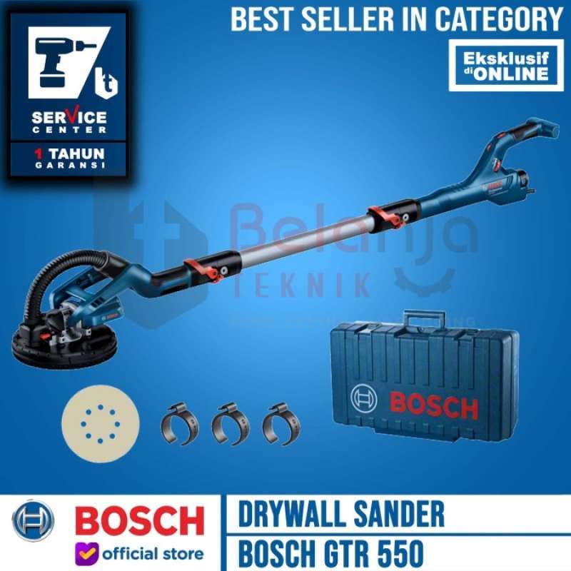 Promo Bosch Drywall Sander GTR 550 Mesin Amplas Poles Dinding Tembok ...
