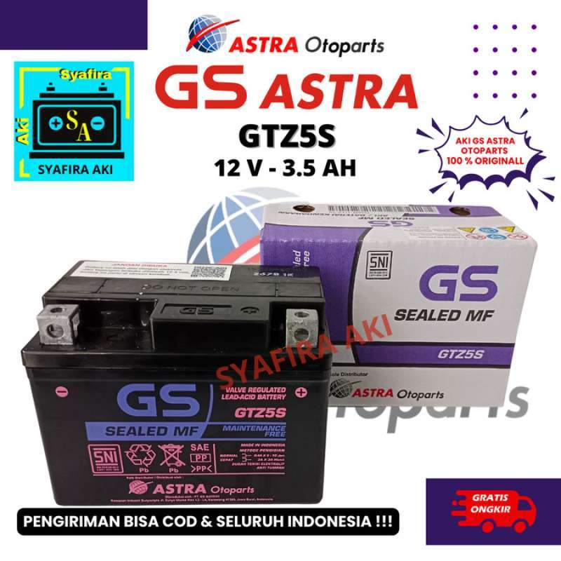 Promo Aki Motor Yamaha New Vixion GTZ5S GS ASTRA ORIGINAL Accu Kering ...