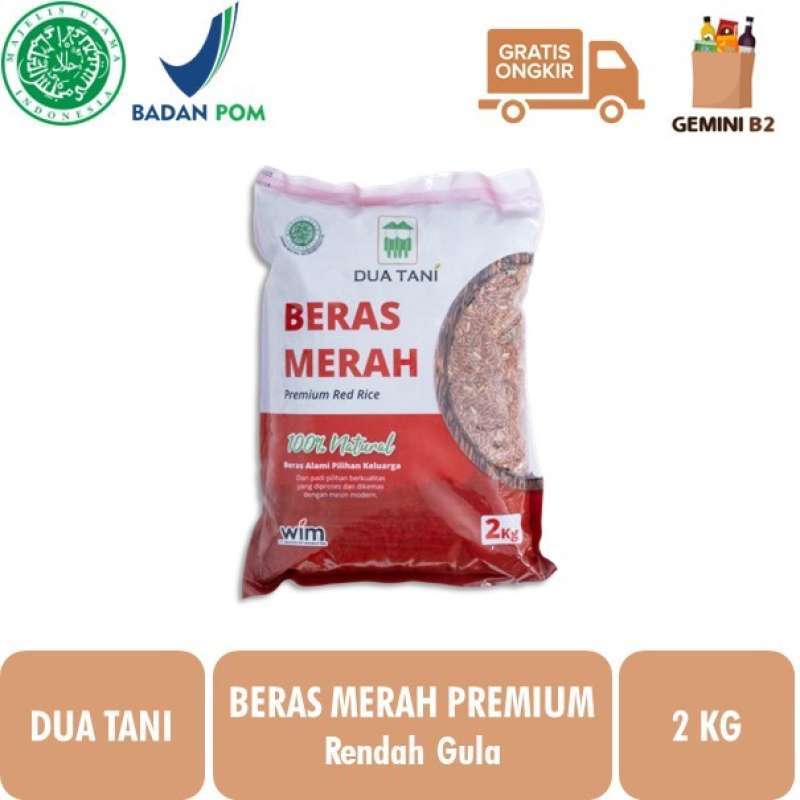 Promo Dua Tani Beras Merah Premium 2kg HALAL Diskon 33% di Seller Rizky ...