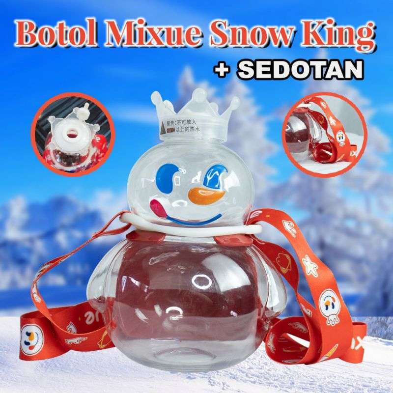 Jual Botol Minum Mixue Viral Tumbler Snow King Bahan Plastik 700 ML di ...