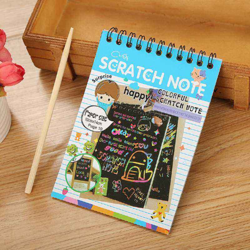 Jual 5817 Scratch Note Mini / Buku Gambar Mini Tulis Gores Ajaib ...