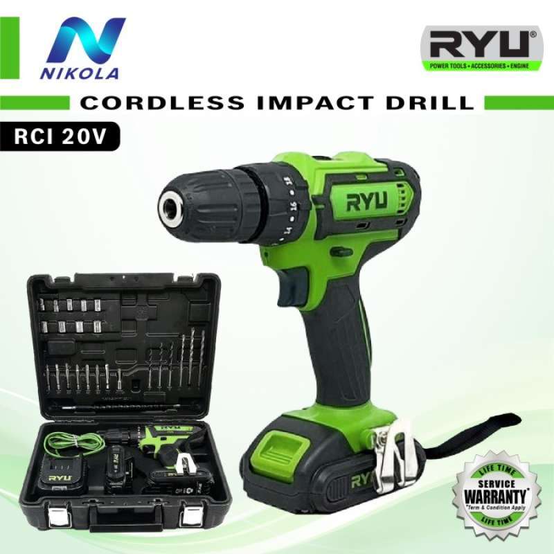 Promo Ryu Rci20v Cordless Impact Drill Mesin Bor Batre Baterai Ryu Rci 20v Diskon 23 Di Seller Rhmd Kebon Kacang Kota Jakarta Pusat Blibli