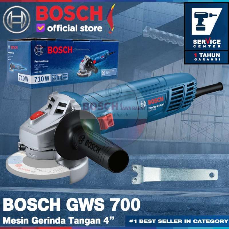 Promo Bosch Angle Grinder Gws 700 Mesin Gerinda Tangan 4 Inch 710 Watt ...