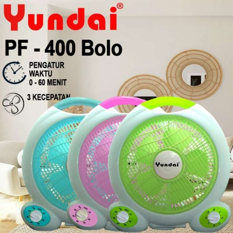 Jual Yundai Kipas Angin Box Fan PF-400 Bolo 12 inch dengan Speed ...