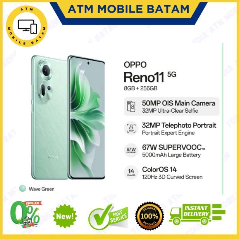 Jual Oppo Reno 11 5G | 8GB + 256GB | Garansi Resmi Oppo Indonesia 1 ...