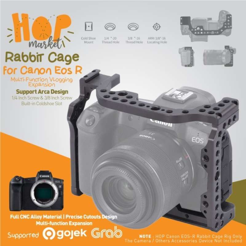 Promo HOP GRC-EOSR Cage Rig for Canon EOS R Plate CNC Metal EOS-R Hand Grip Diskon 23% di Seller ...