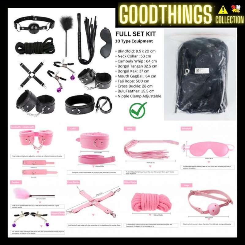 Promo New Spesial Bdsm Bondage Kit Full Set Paket Lengkap Bercinta