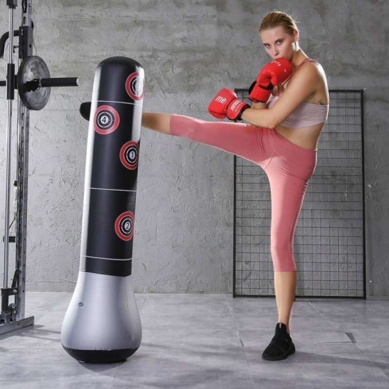 Promo Punching Bag Tiang Samsak Tinju Boxing Punch Target Inflatable 1. ...